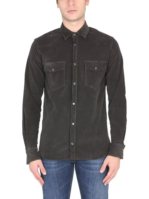 PT TORINO Texan Shirt - Brown