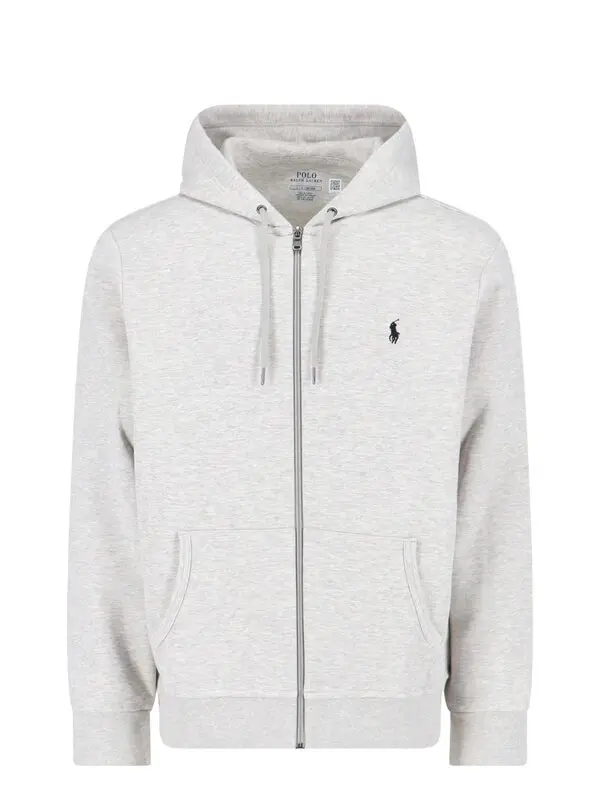 Polo Ralph Lauren Logo Zip Sweatshirt - Gray