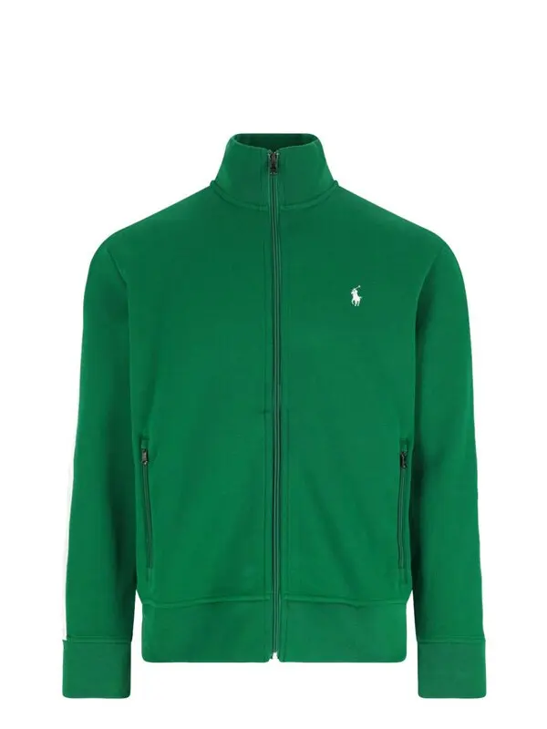 Y3 Logo Zip Sweatshirt - Green