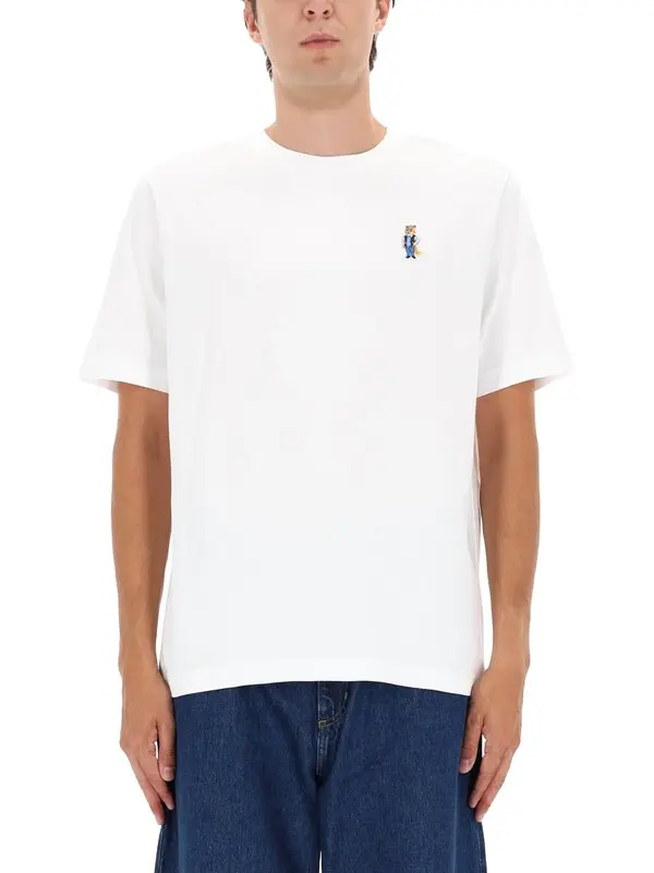 Maison Kitsuné Comfort Dressed Fox" T-shirt - White