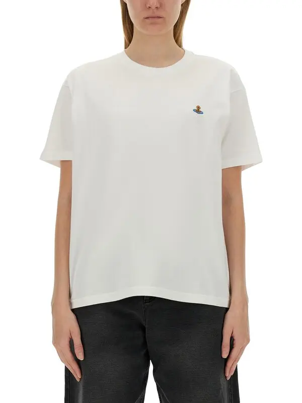 VIVIENNE WESTWOOD Orb Logo T-shirt - White