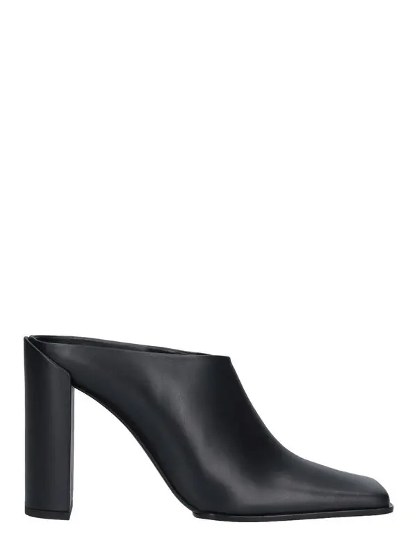 Alaïa Square Mules - Black