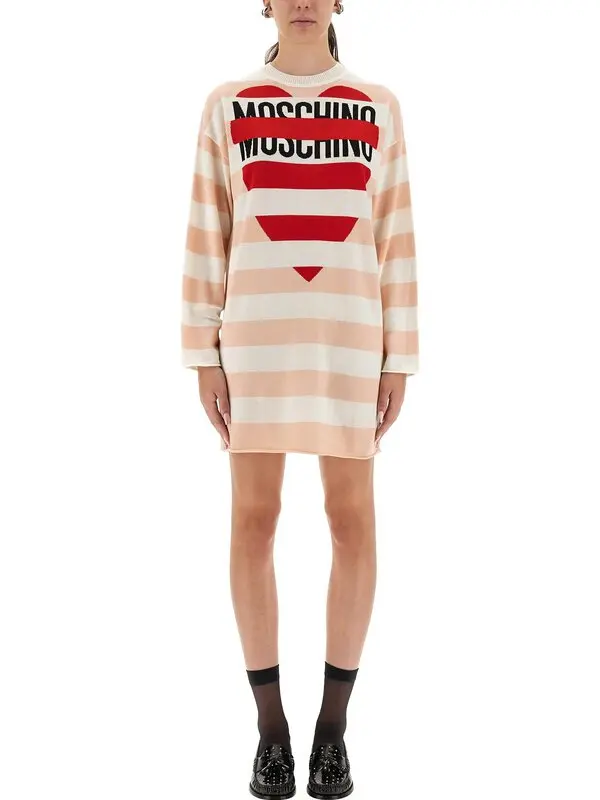Moschino Wool Mini Dress - Pink