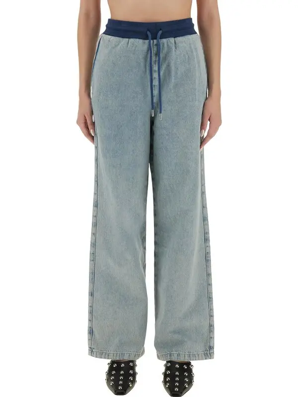 Moschino Wide Leg Jeans - Denim