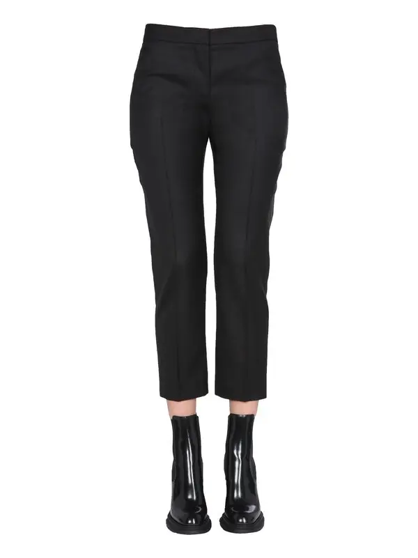 Alexander McQueen Cropped Trousers - Black
