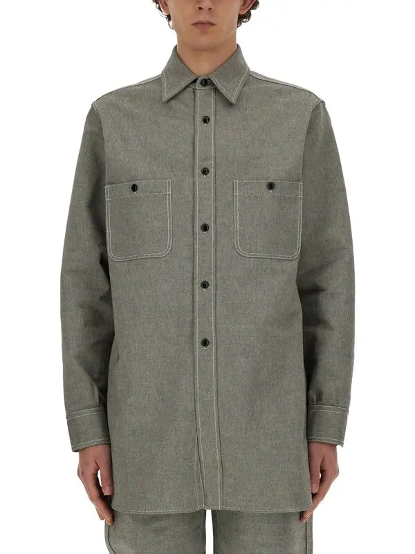 MAISON MARGIELA Denim Shirt - Grey