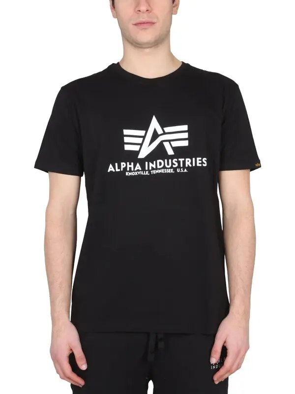 Alpha Industries T-shirt With Logo - Black