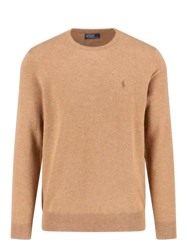 Ralph Lauren Logo Wool Sweater - Beige