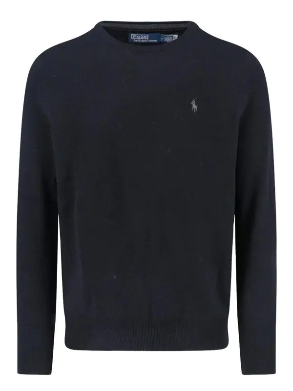 Ralph Lauren Logo Wool Sweater - Black