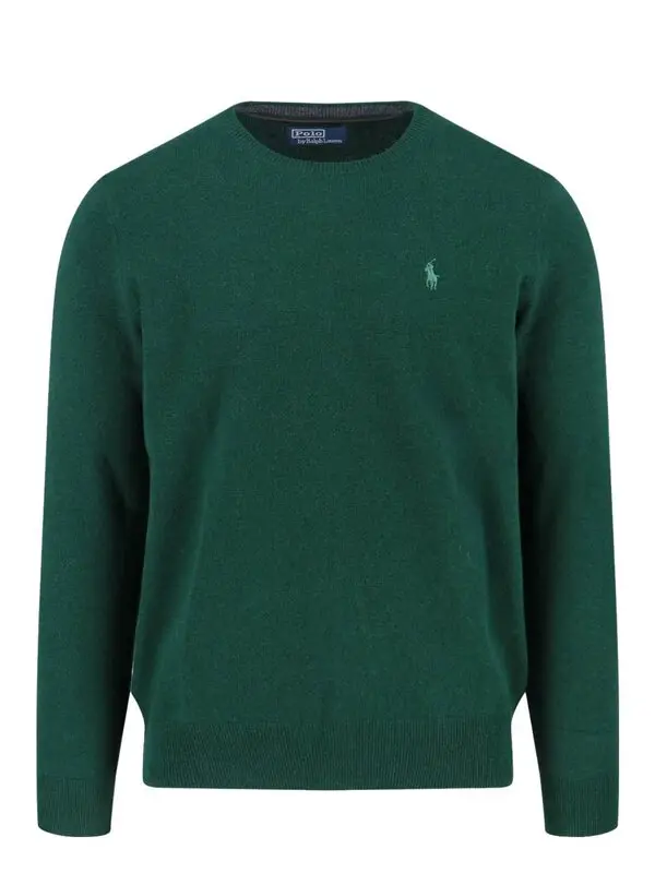 Ralph Lauren Logo Wool Sweater - Green