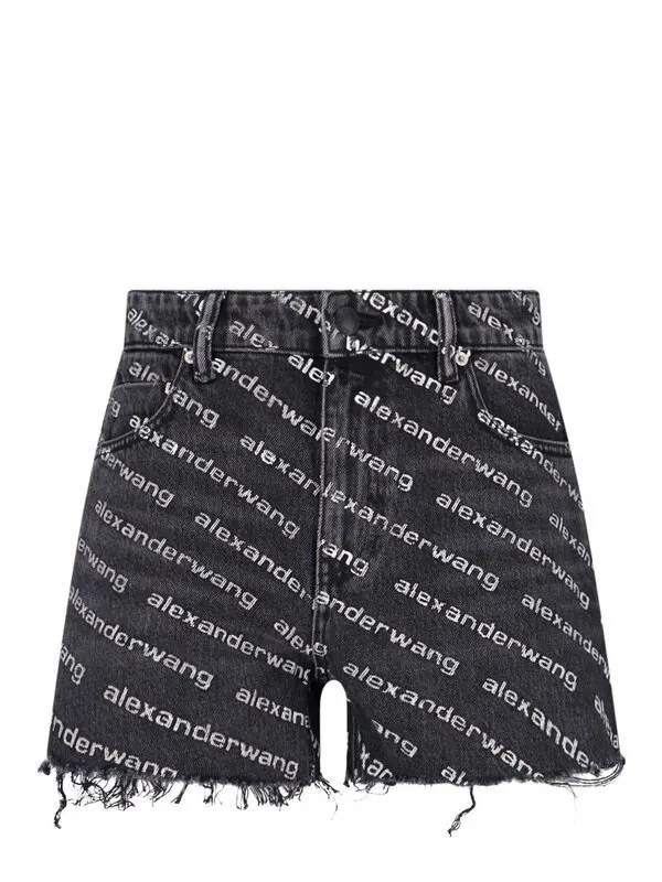 Rhude Logo Shorts - Gray