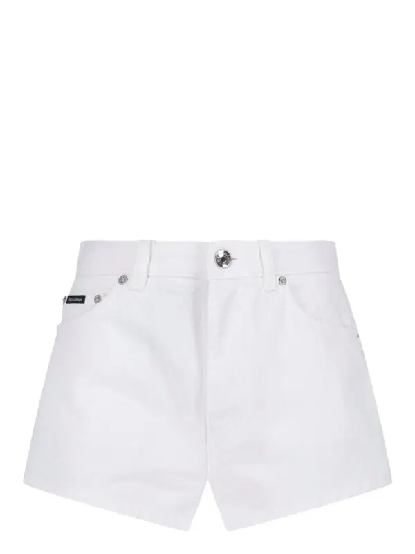 Rhude Logo Shorts - White