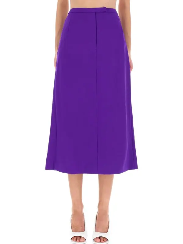 Dries Van Noten Sandora Midi Skirt - Purple