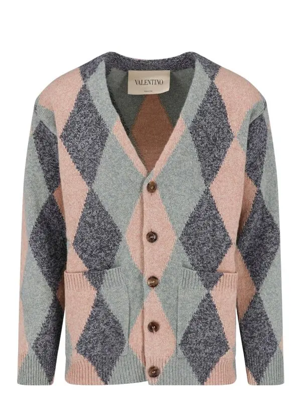 Moncler Virgin Wool Cardigan - Multi