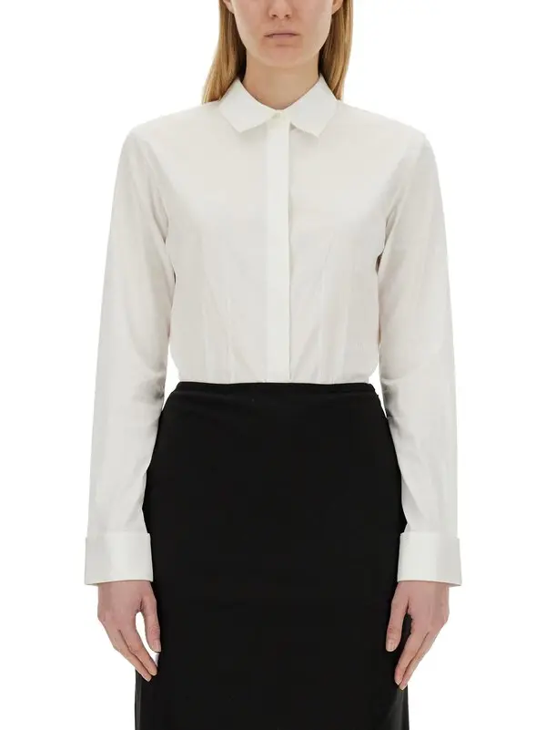 Helmut Lang Fitted Poplin Shirt - White