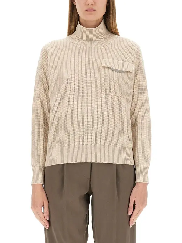 Brunello Cucinelli Cashmere Sweater - Beige