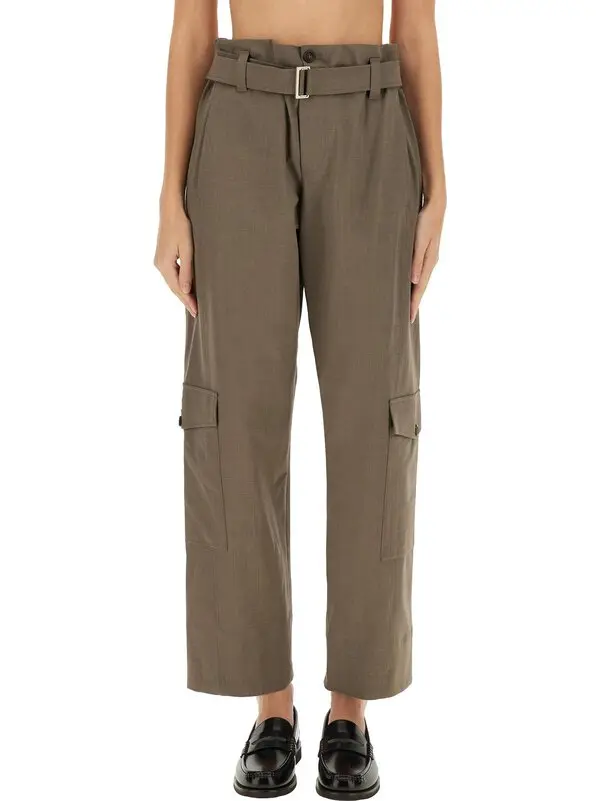 Brunello Cucinelli Belted Cargo Pants - Brown