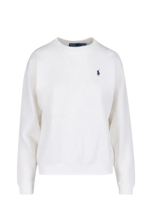 JIL SANDER Logo Crewneck Sweatshirt - White