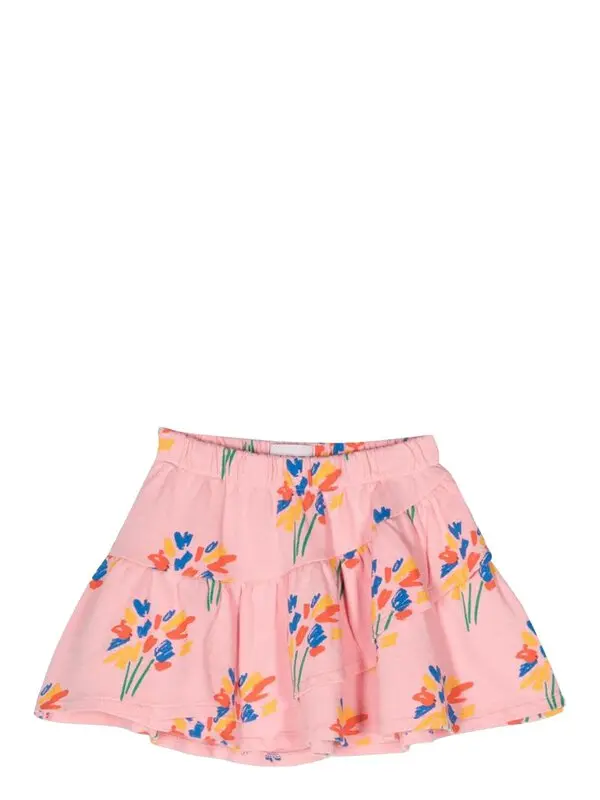 BOBO CHOSES Fireworks All Over Ruffle Skirt - Pink