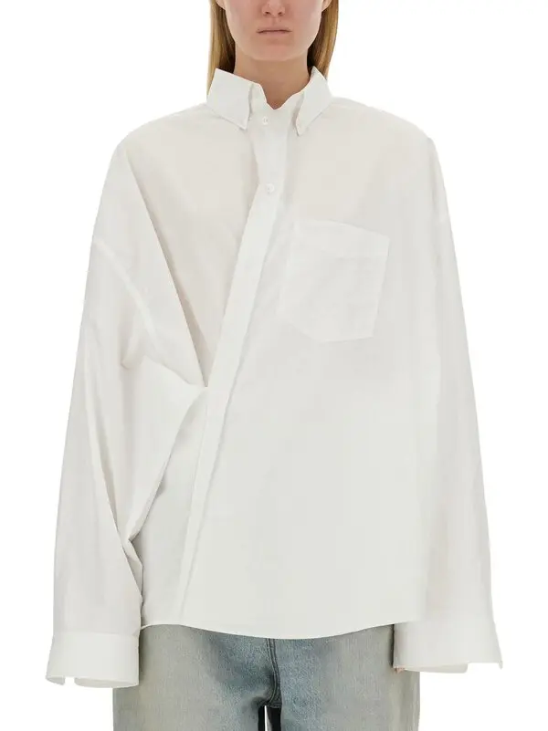 Balenciaga Wrap Shirt - White