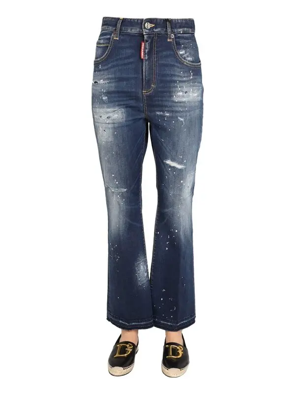 Dsquared2 Wide Leg Jeans - Denim