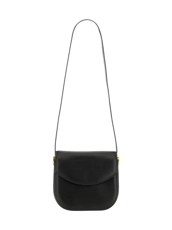 JIL SANDER Coin Shoulder Bag - Black