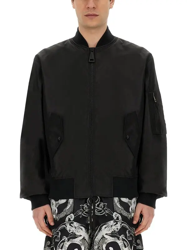 Versace Technical Fabric Jacket - Black