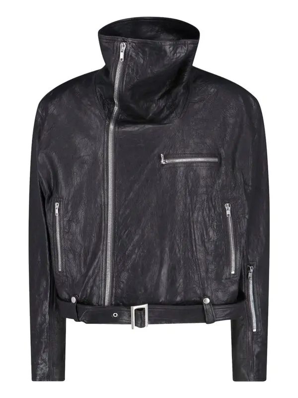 Miu Miu Lamb Leather Jacket - Black