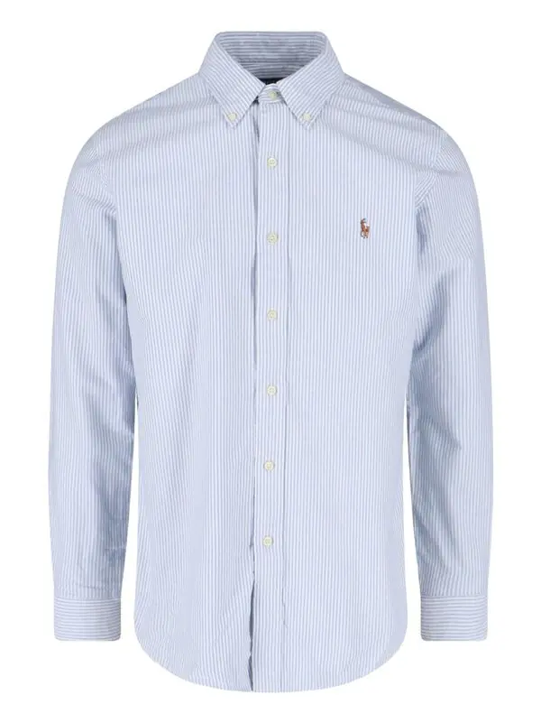 Polo Ralph Lauren Oxford Logo Shirt - Light Blue