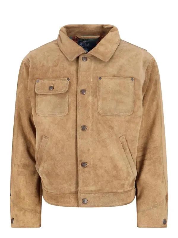 TONYWACK Suede Leather Jacket - Brown