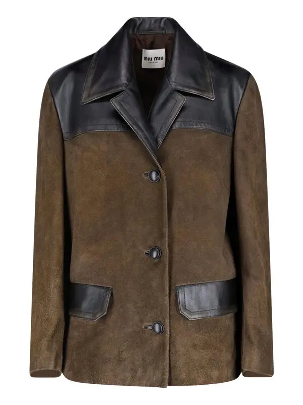 LOW CLASSIC Suede Jacket - Brown
