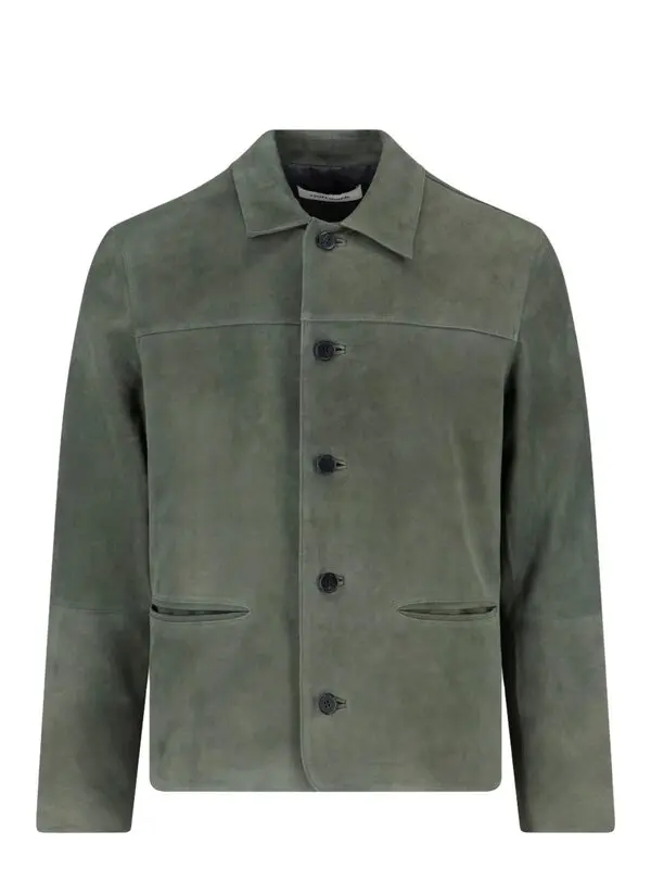 DUNST Suede Jacket - Green