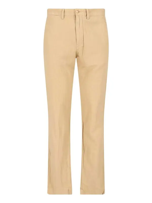 Rick Owens Straight Leg Pants - Beige