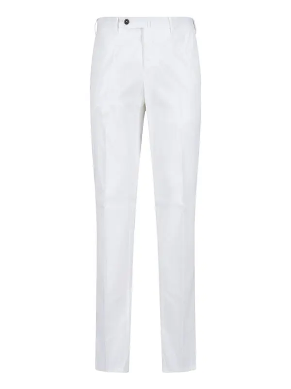 Alaïa Straight Leg Pleated Trousers - White