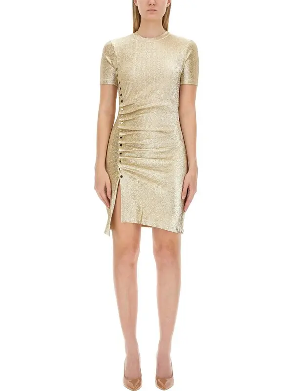 Rabanne Lamine Dress - Gold