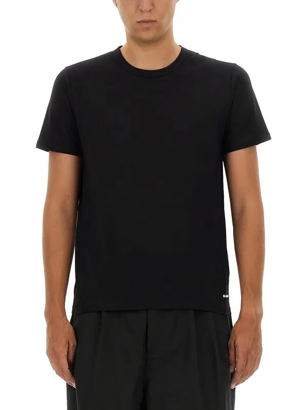 JIL SANDER Cotton T-shirt - Black