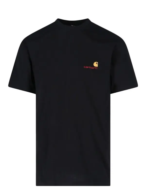 Carhartt Work In Progress S/s American Script' T-shirt - Black