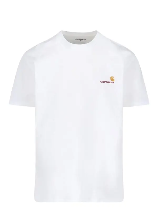 Carhartt Work In Progress S/s American Script' T-shirt - White