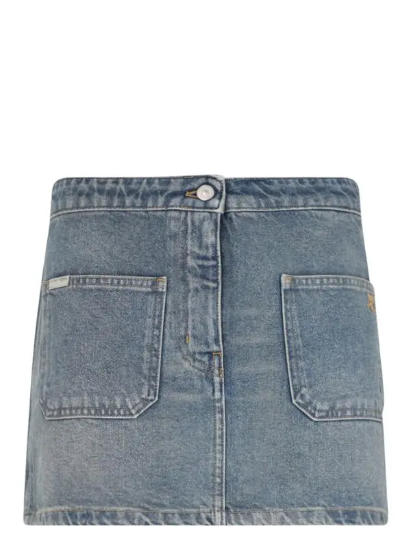 Miu Miu Denim Mini Skirt - Blue