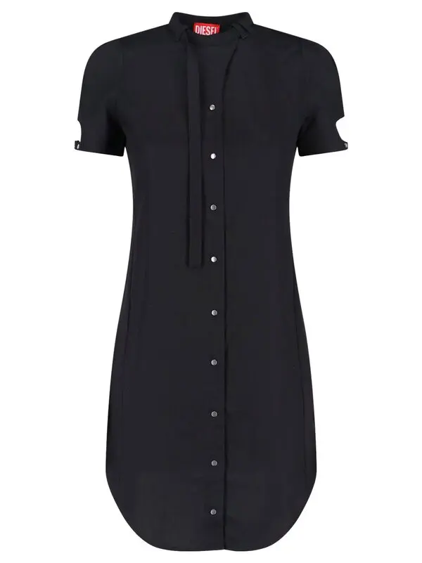 Dries Van Noten Midi Shirt Dress - Black