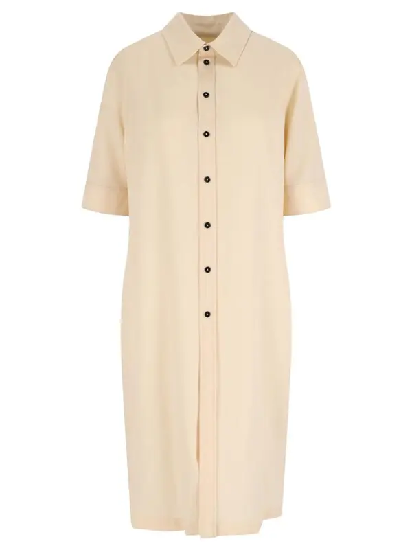 LEMAIRE Midi Shirt Dress - Cream