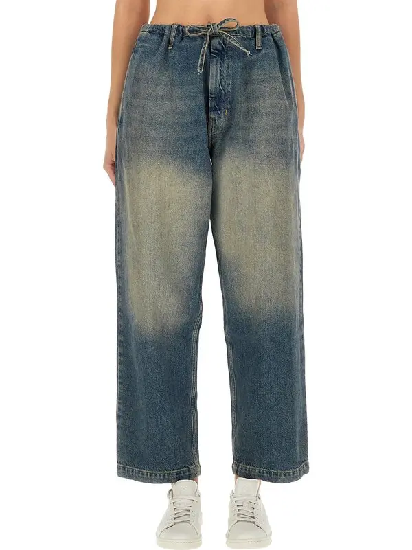 Moschino Cotton Denim Pants - Blue