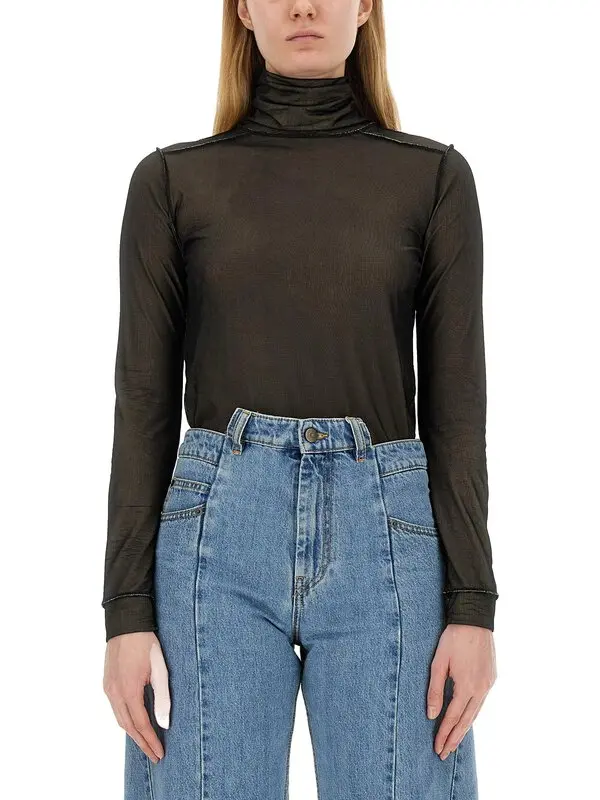 MAISON MARGIELA Turtleneck Bodysuit - Black