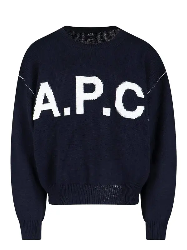 Moncler Logo Sweater - Blue