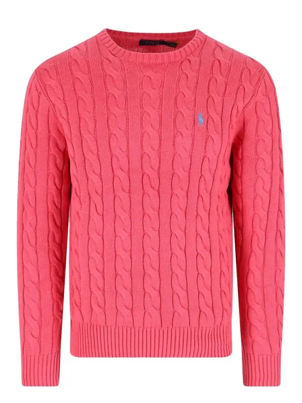 Polo Ralph Lauren Logo Cotton Sweater - Red