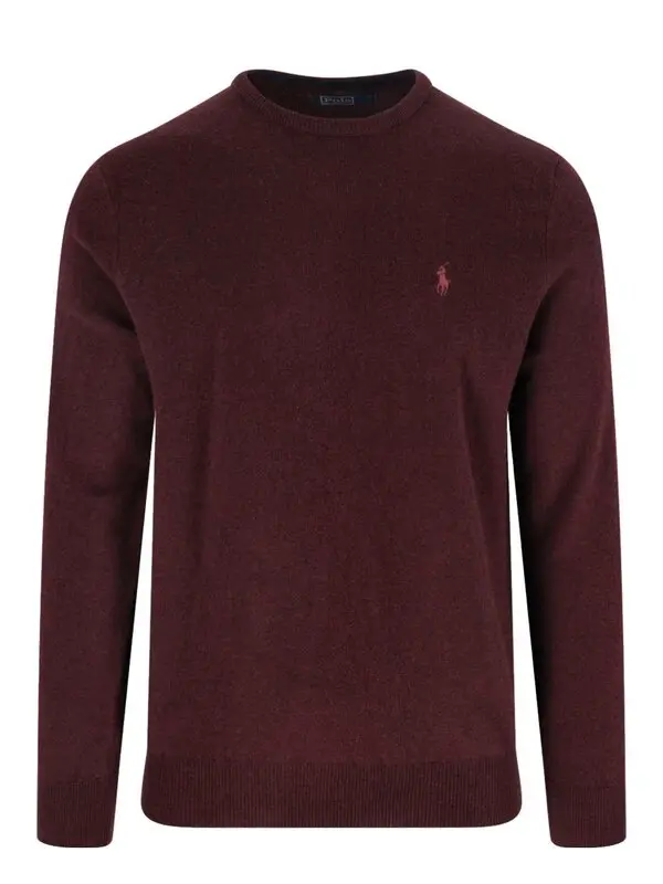 Moncler Logo Sweater - Red