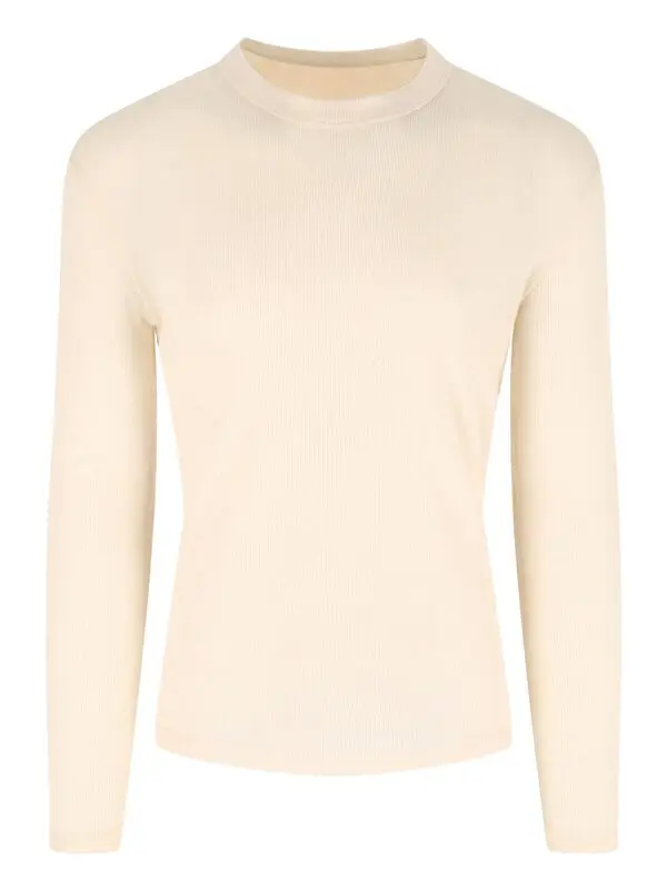 BERNER KUHL Wool Ribbed Sweater - Cream