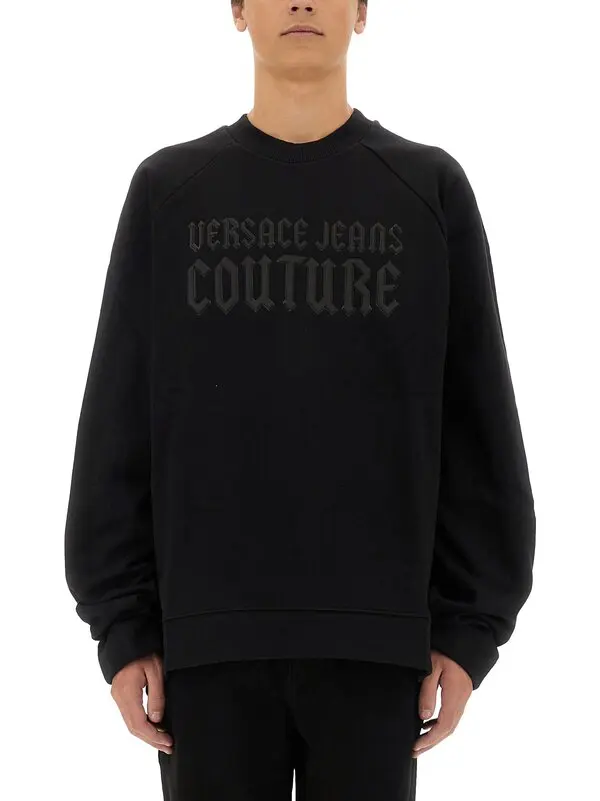 Versace Sweatshirt With Logo - Black