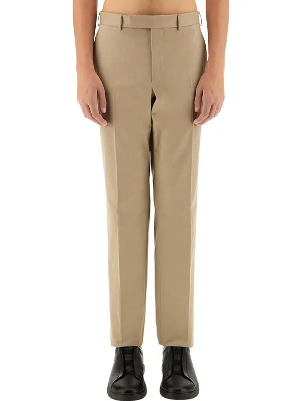 Zegna Straight Leg Trousers - Beige