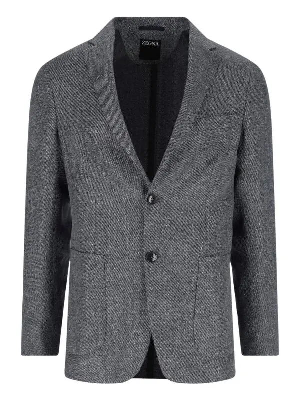 Max Mara Single-breasted Blazer - Gray